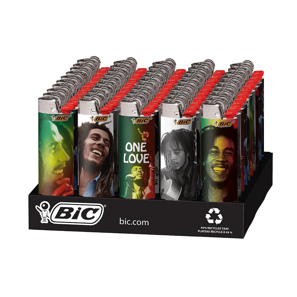 Disposable Lighters Bic Maxi Bob Marley Lighter Box of 50 | Maq